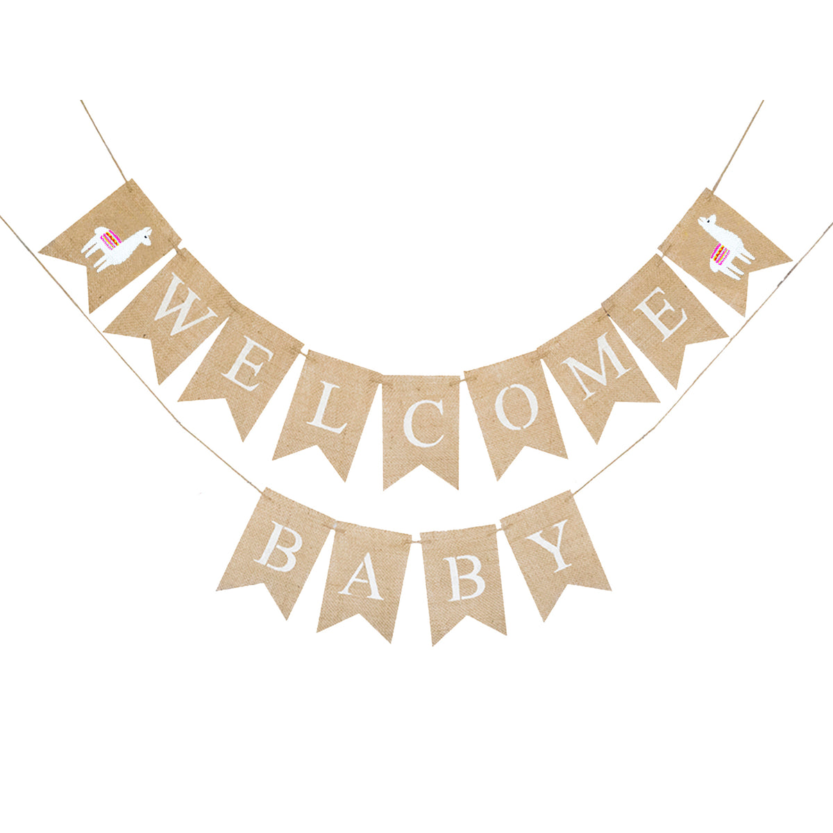 Welcome Baby Llama Banner | Baby Shower or Gender Reveal Decorations ...