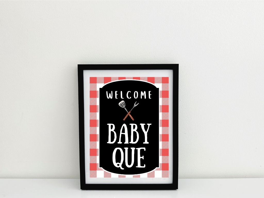 Baby Que Decorations | Baby Shower Posters | Free Download – Swanky ...