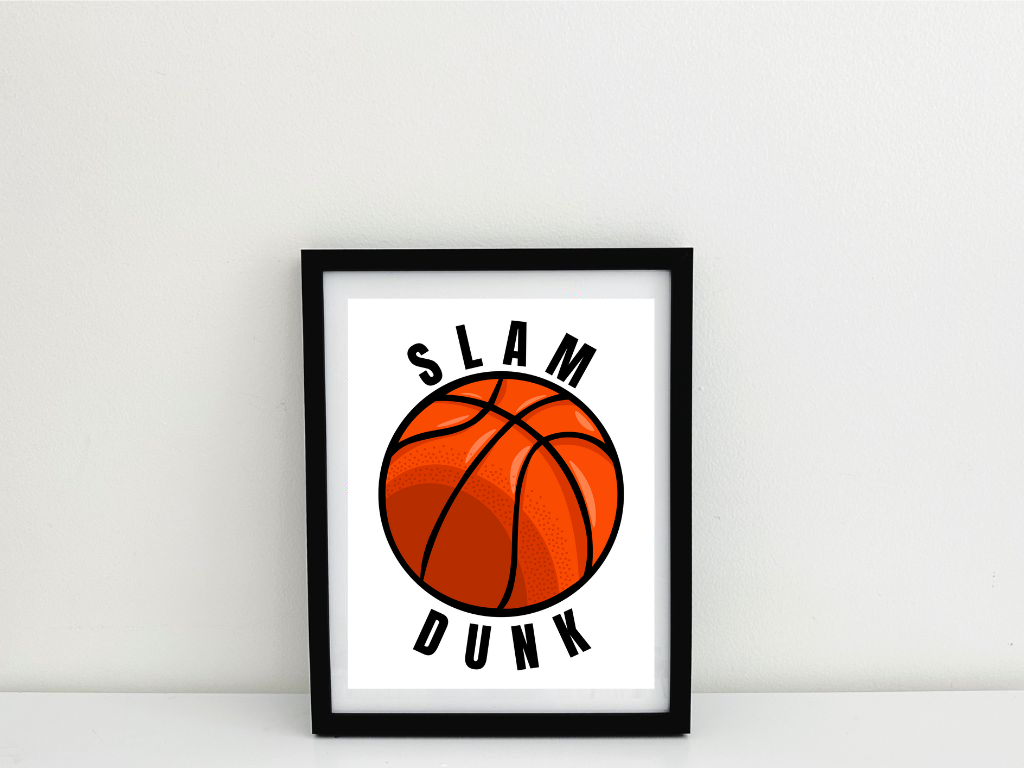 Basketball Party Decorations | Slam Dunk Posters | Free Download ...
