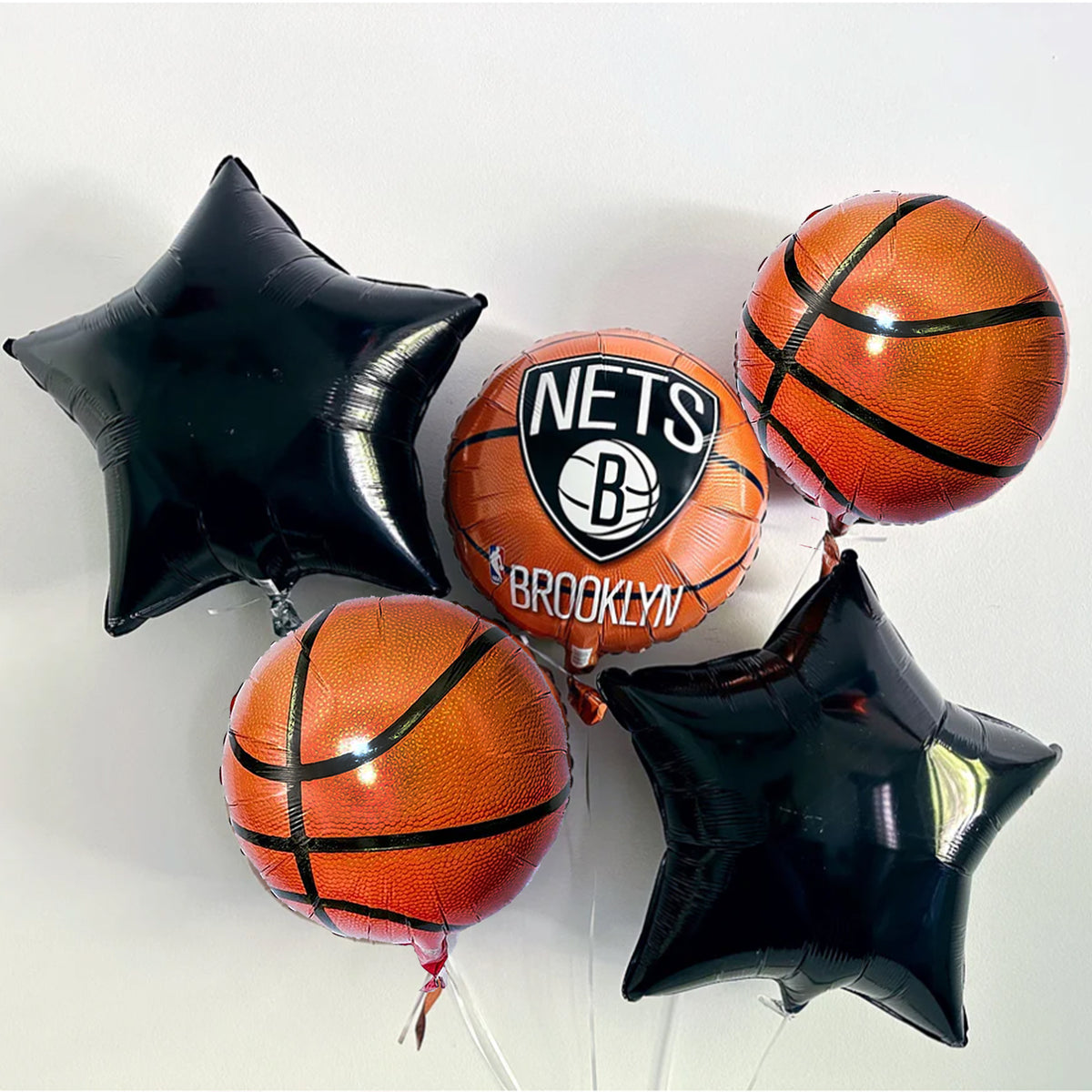 Nets Basketball Balloon Bouquet | Basketball Party Decorations – Swanky ...