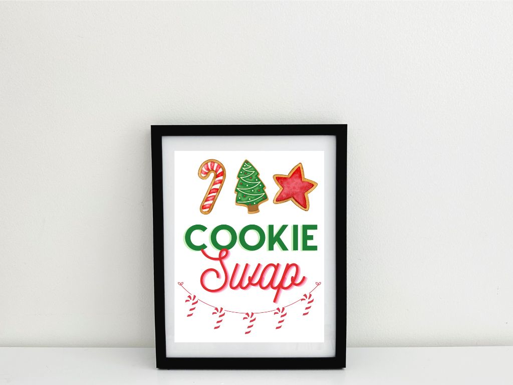 Cookie Swap Sign | Cookie Exchange Sign | Free Download – Swanky Party Box