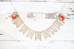 Back To School Personalized Banner, Custom Apple Banner, – Swanky Party Box