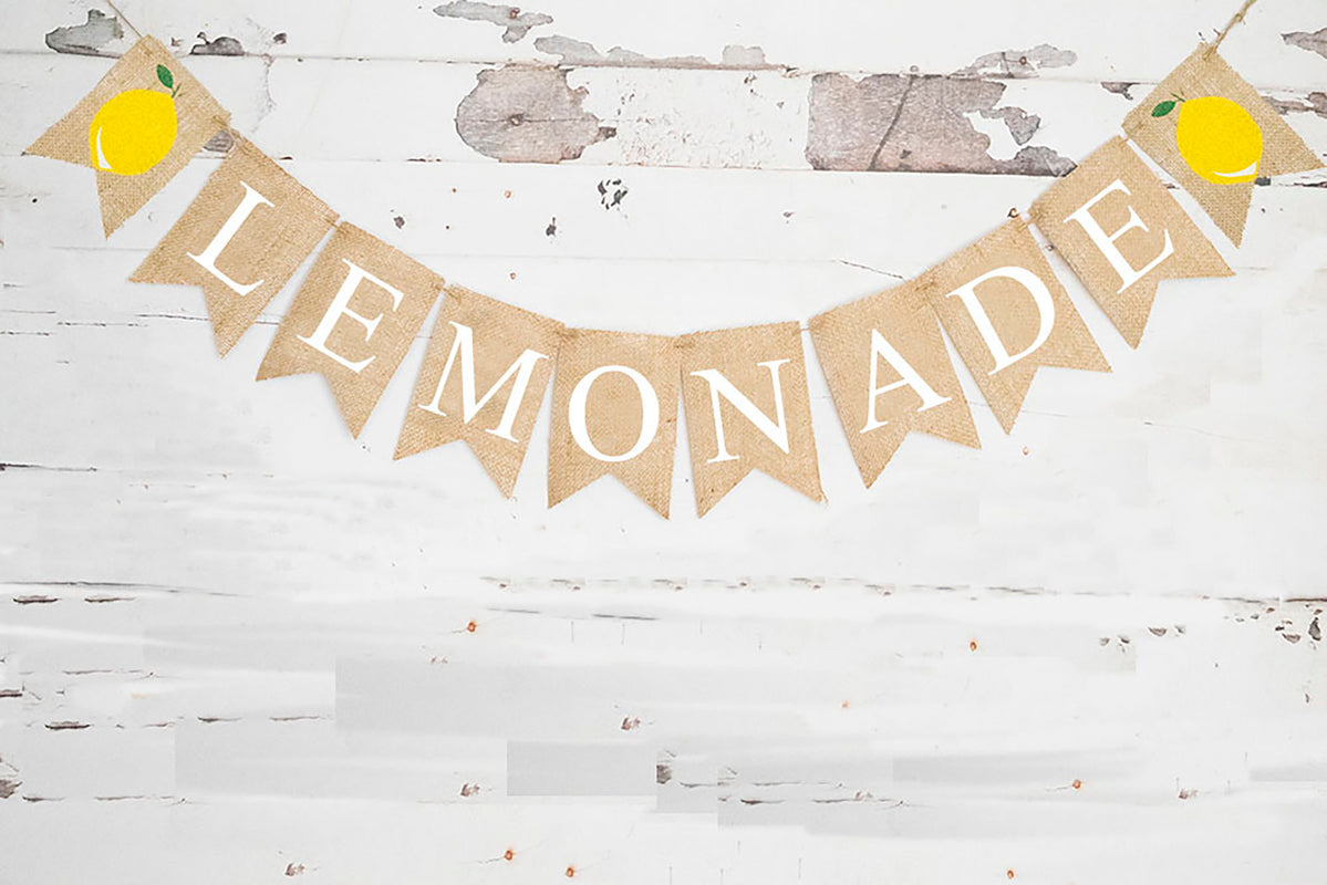 Lemonade Banner for Birthday Party or Outdoor Stand – Swanky Party Box