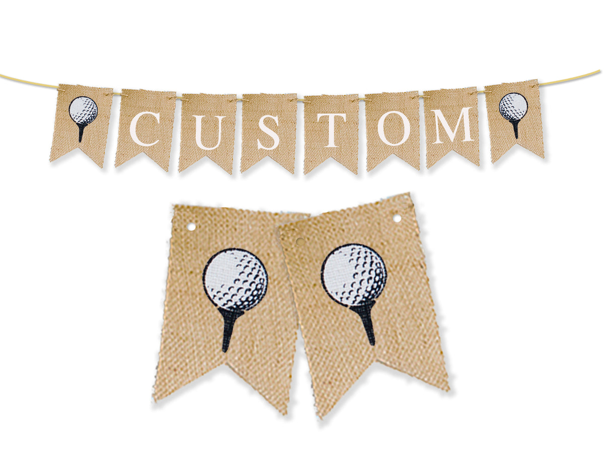 Custom Sports Decor, Golf Personalized Banner – Swanky Party Box