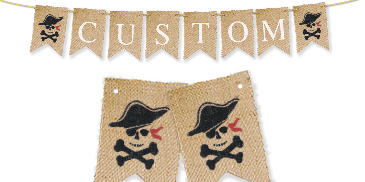 Custom Pirate Decor, Personalized Banner – Swanky Party Box