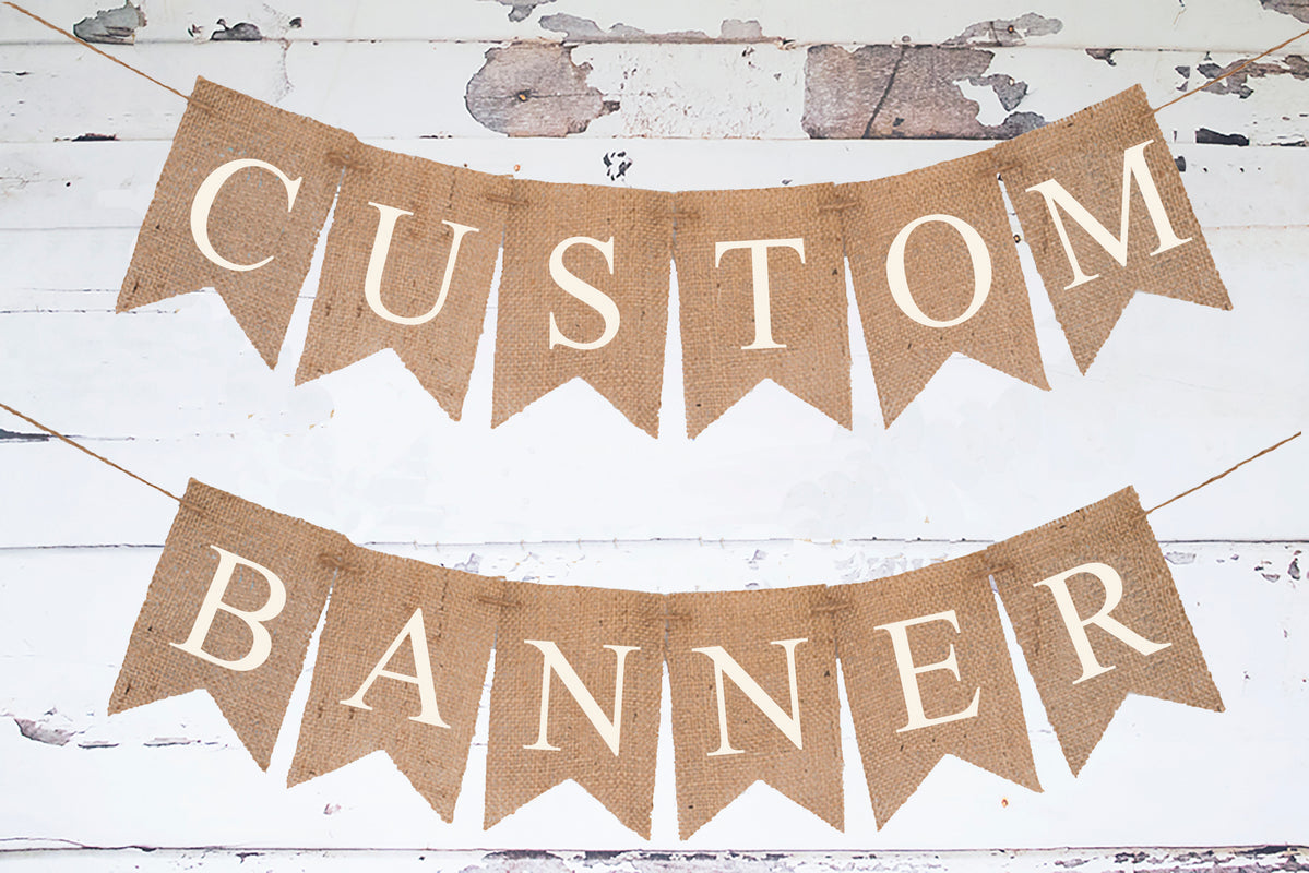 Design Your Own Banner | Custom Letter Banner – Swanky Party Box