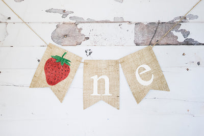 Strawberry First Birthday Collection | Strawberry Party Decor with Bal ...