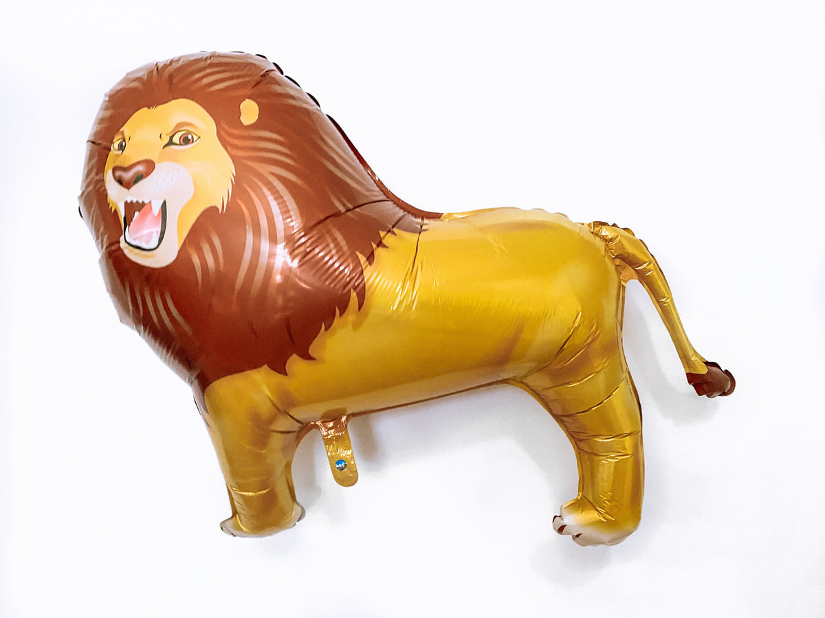 Large Lion Foil Balloon, Safari Theme Party Décor, Jungle Birthday Pro ...