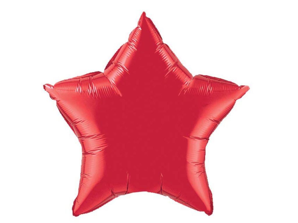 Red Star Balloon, Star Shaped Foil Balloon, Red Accent Balloon – Swanky ...