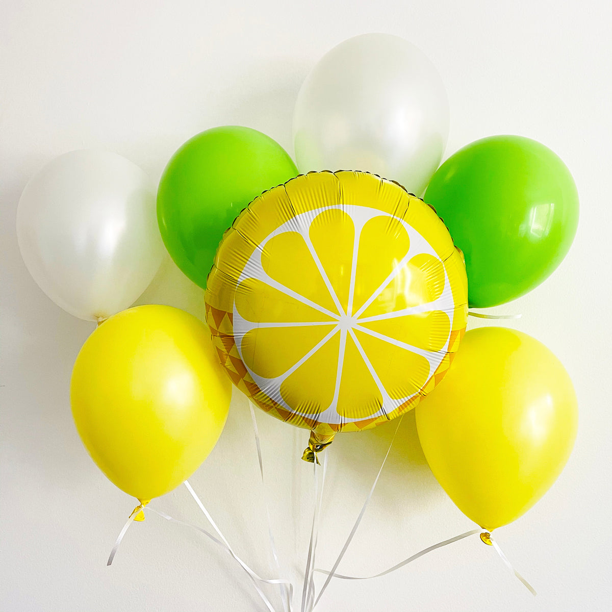 Lemon Balloon Bouquet, Lemonade Party Decor, Lemonade Stand Photo Prop ...