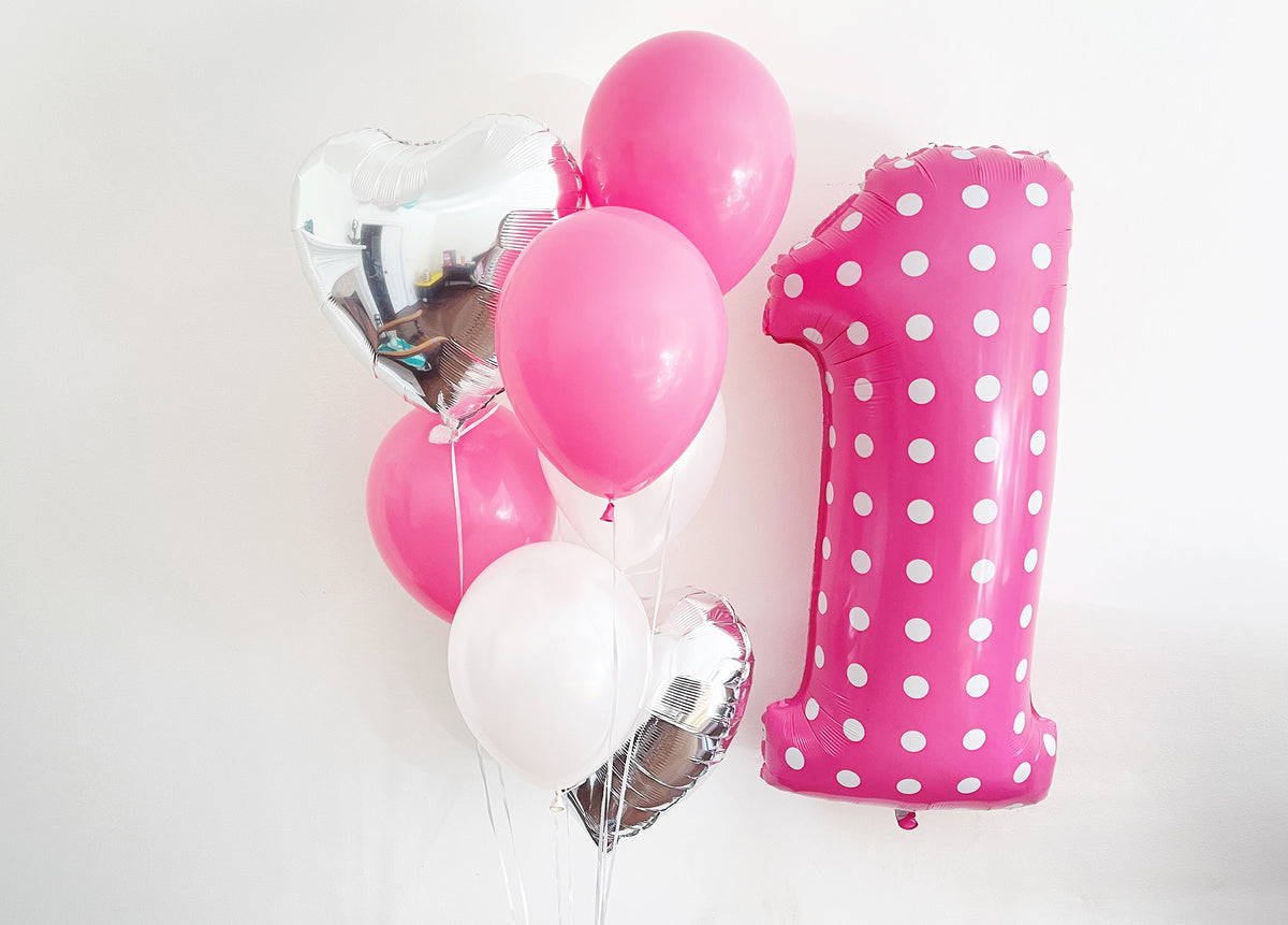 Polka Dot Number One Birthday