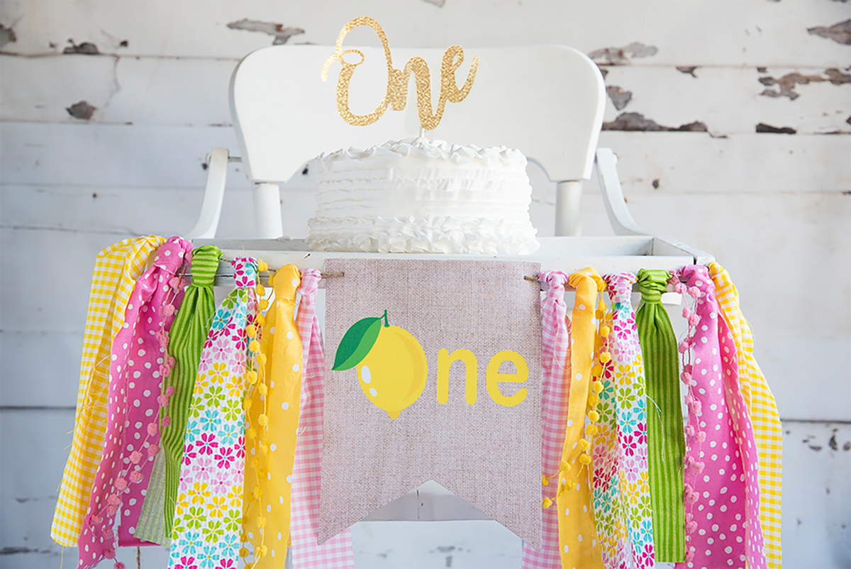 FINAL SALE Lemonade 1st Birthday Highchair Banner – Swanky Party Box