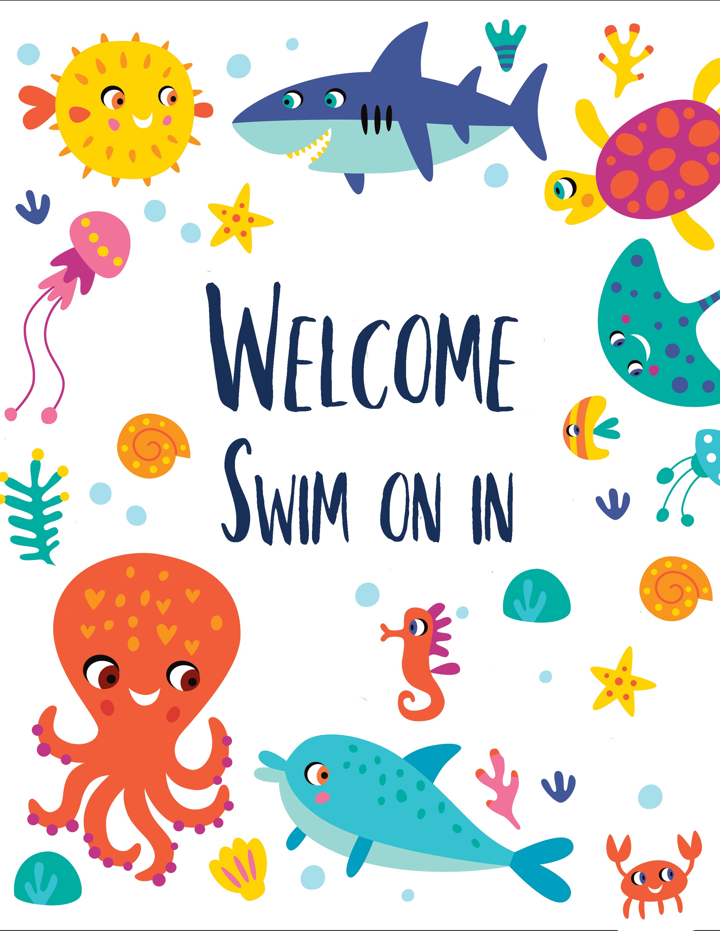 Under The Sea Party Signs – Swanky Party Box