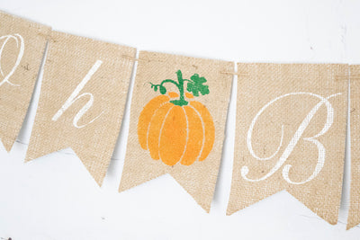 Baby Shower Pumpkin Decor, Oh Baby Banner – Swanky Party Box