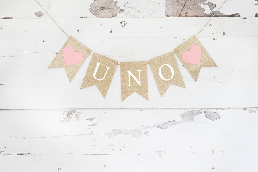 Pink Uno Banner | First Birthday Party Decor – Swanky Party Box