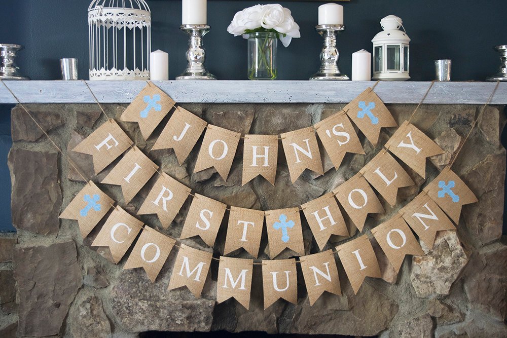 Personalized First Communion Banners Personalised First Holy Communion