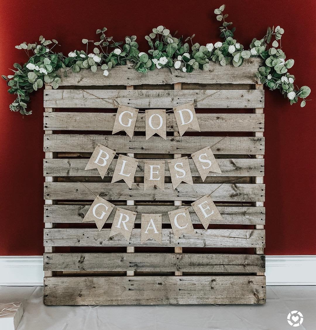 Religious Decor, Personalized God Bless Banner – Swanky Party Box