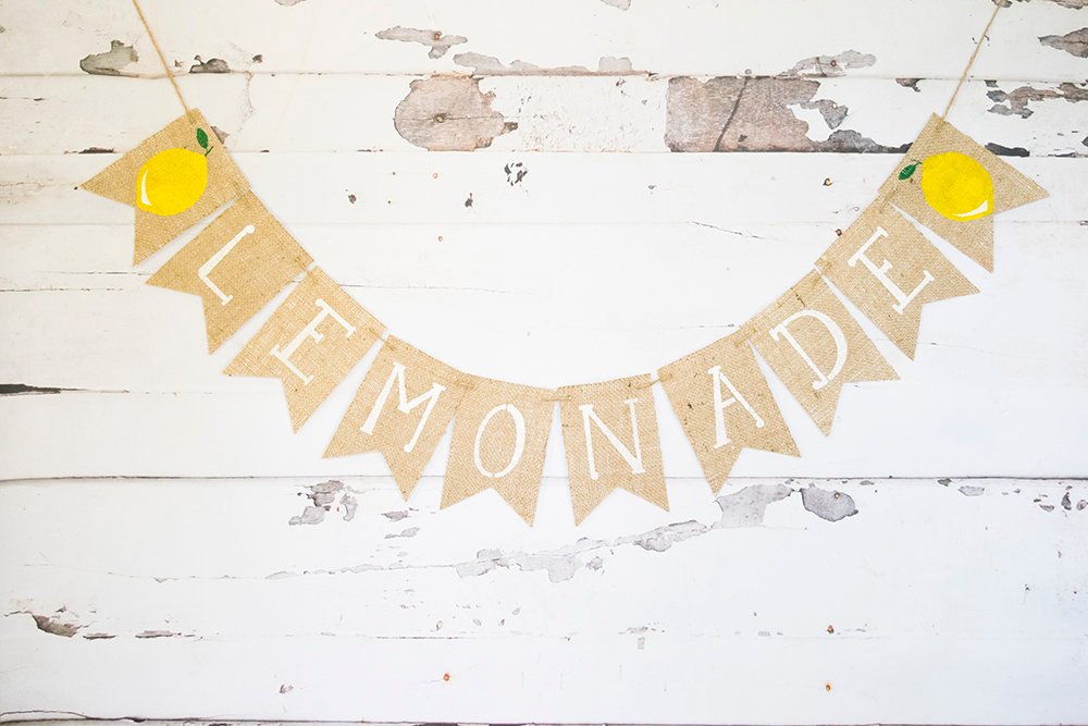 Lemon Birthday Decor, Lemonade Banner – Swanky Party Box