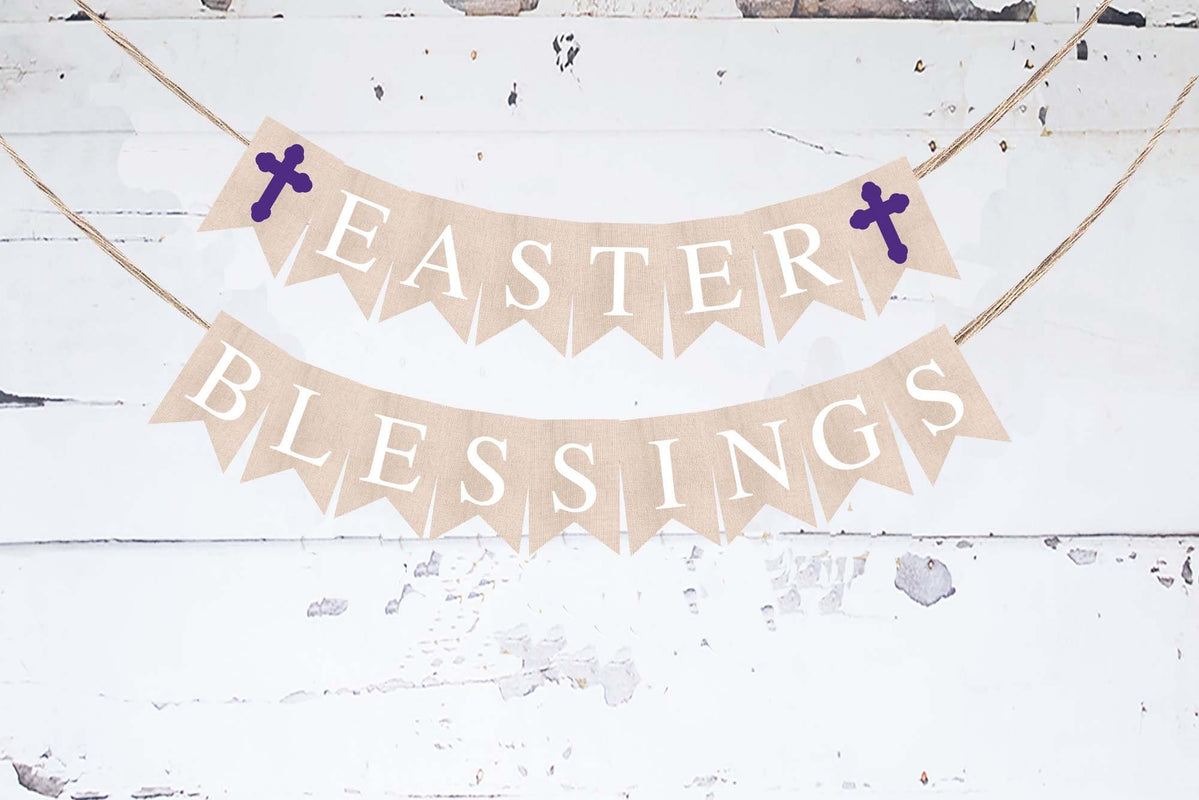 Happy Easter Banner Religious
