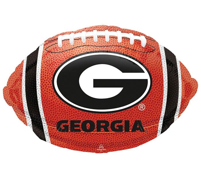 Georgia Football Balloon Bouquet | Football Party Decorations – Swanky ...