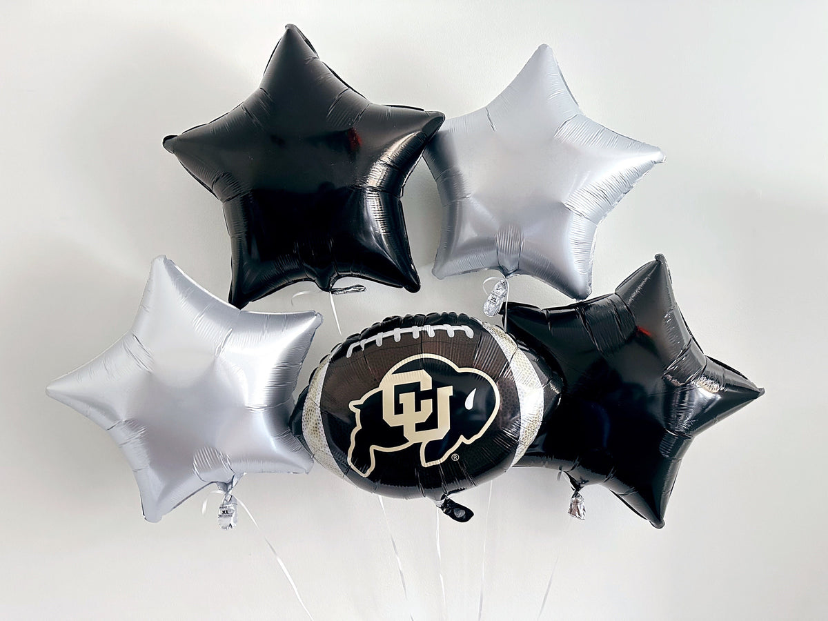 Colorado Football Balloon Bouquet | Football Party Decorations – Swanky ...
