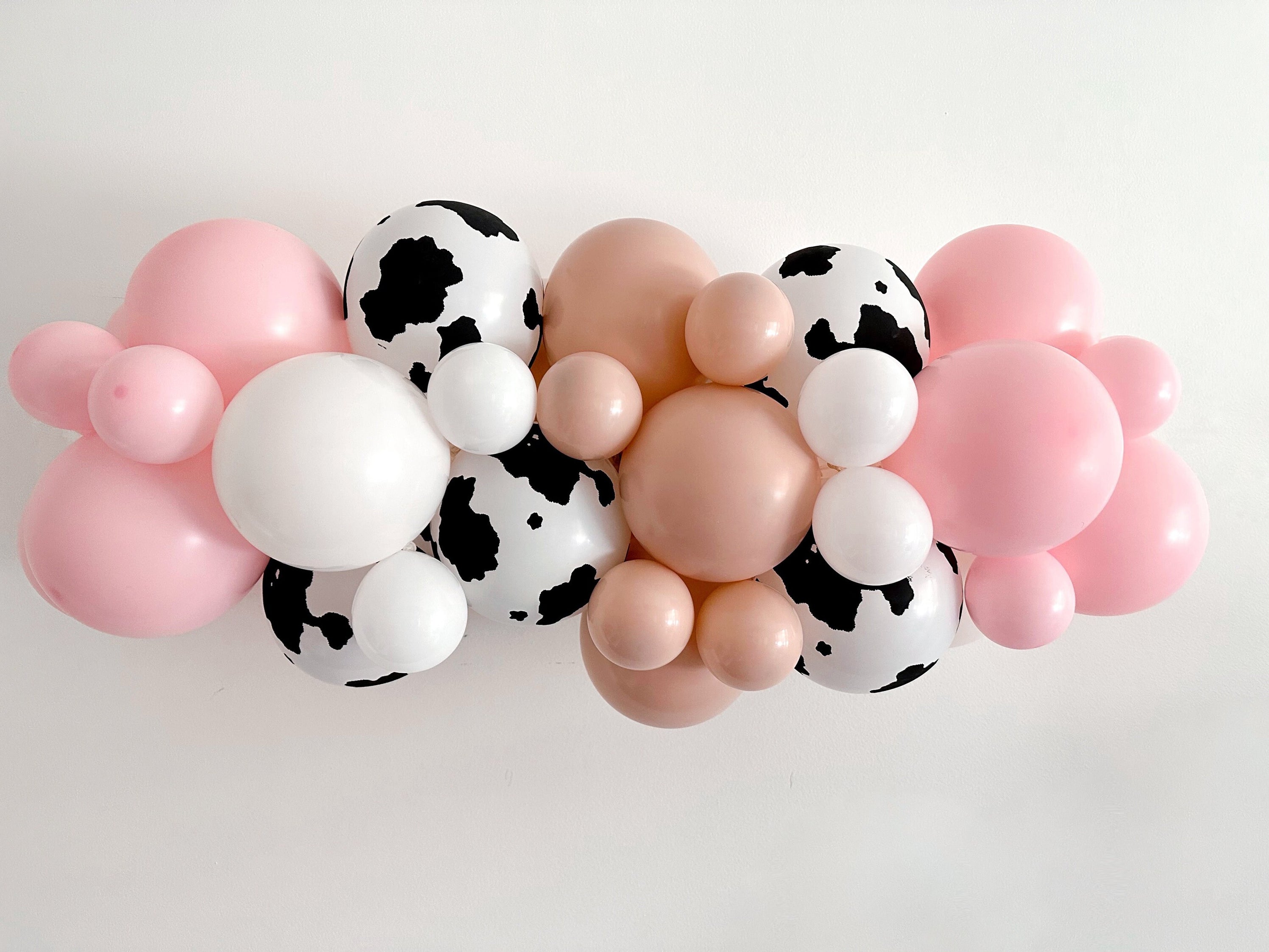 Pink & Cow Prink Balloon Garland | Cowgirl Birthday Party or Baby Show ...