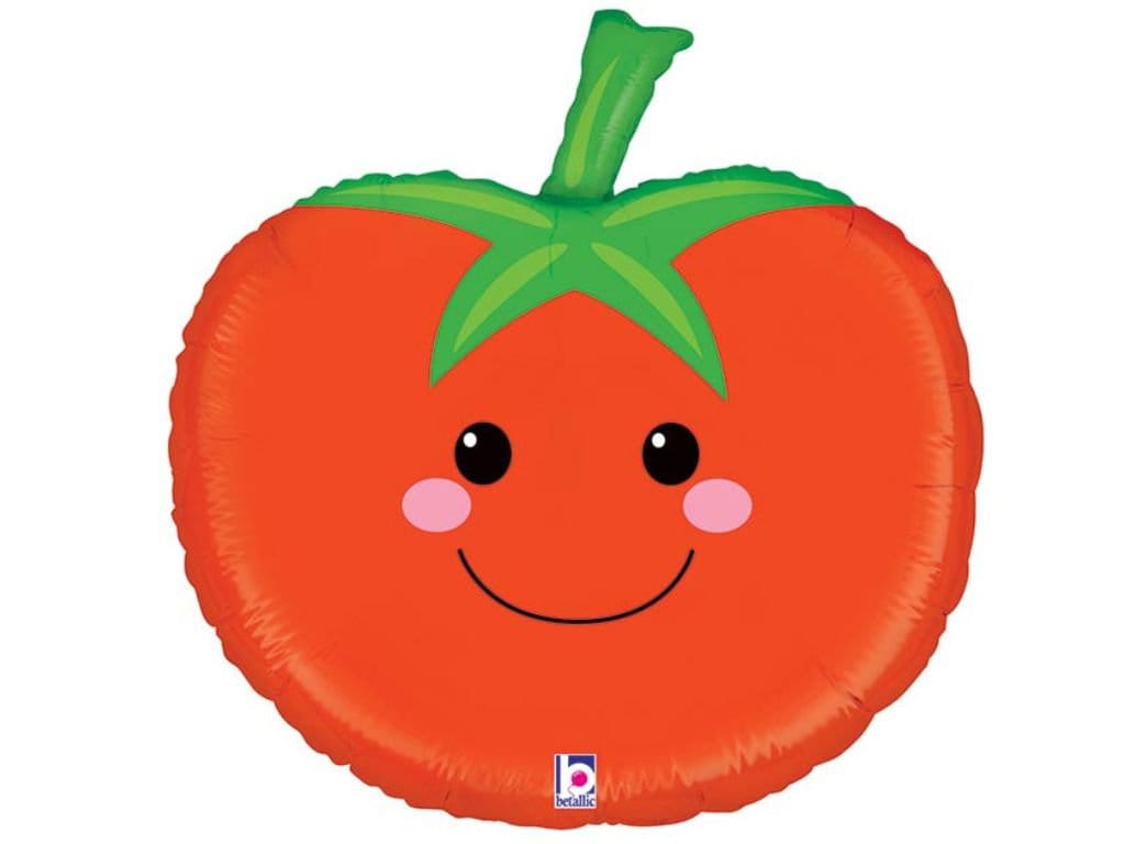 Smiling Tomato Balloon | Veggie Party Decor | Farmers Market Party ...