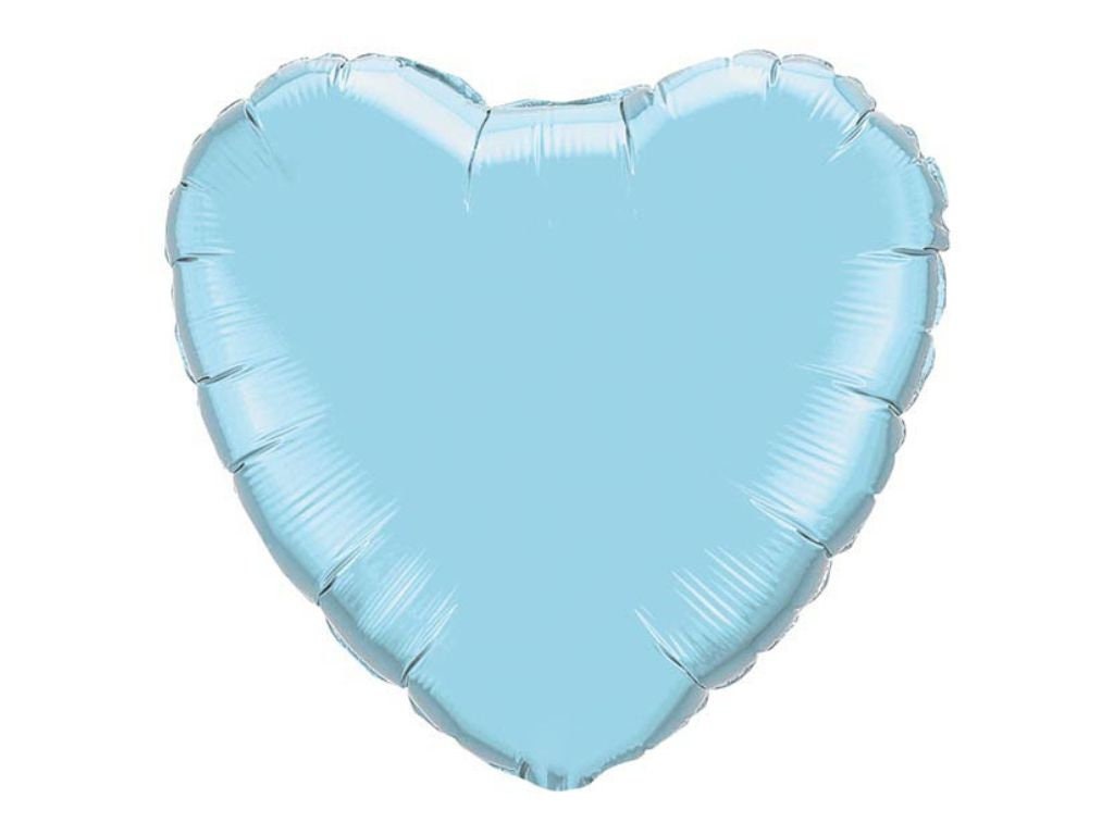 Light Blue Heart Balloon | Valentines Party Decor | Baby Blue Heart Sh ...