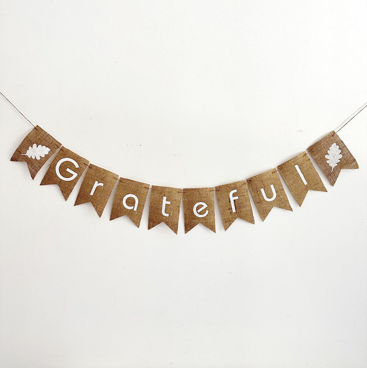 Grateful Burlap Banner | Thanksgiving Decorations – Swanky Party Box