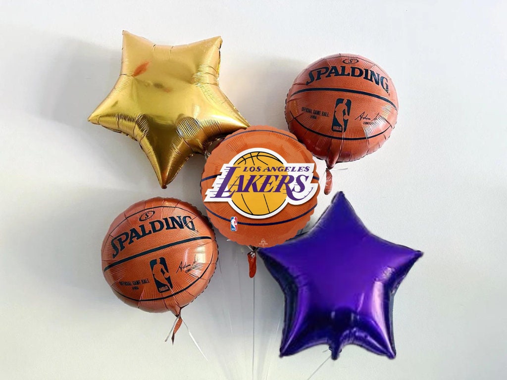 Lakers Basketball Decorations | Basketball Party Decorations – Swanky ...